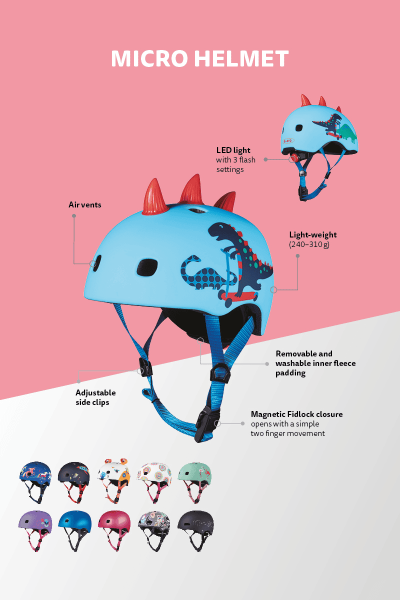 Micro Helm Floral Purple - Official Micro Online Store